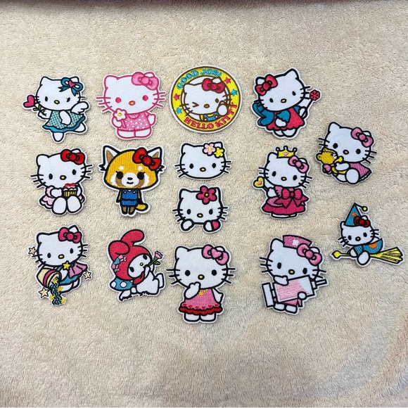 Other | Hello Kitty Ironon Patches Set Of 15 Nwt | Poshmark